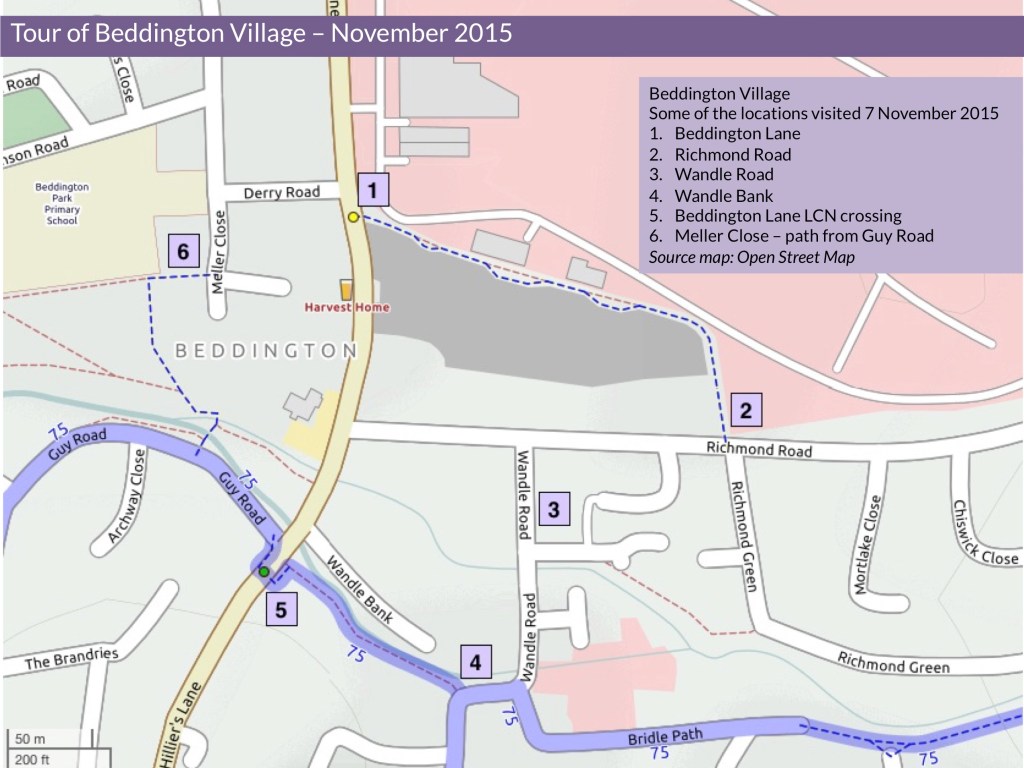 A cycle tour of Beddington Village | Get Sutton Cycling