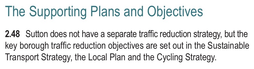 What are Sutton’s key borough traffic reduction objectives? | Get ...